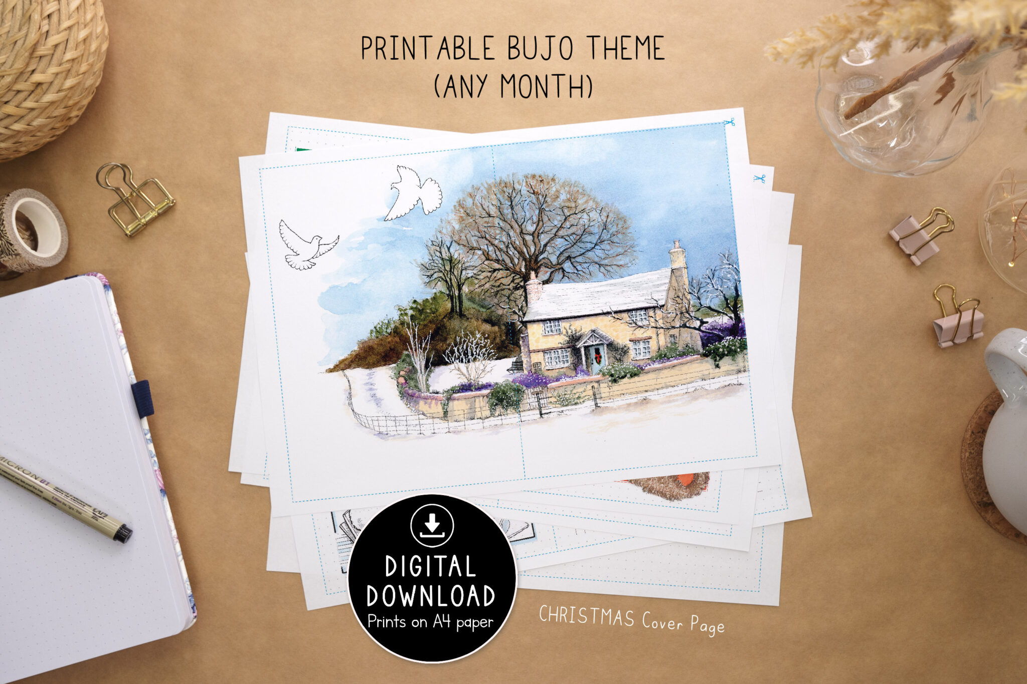 Ireland Bullet Journal Blank Theme / Printable for Journal or Planner ...